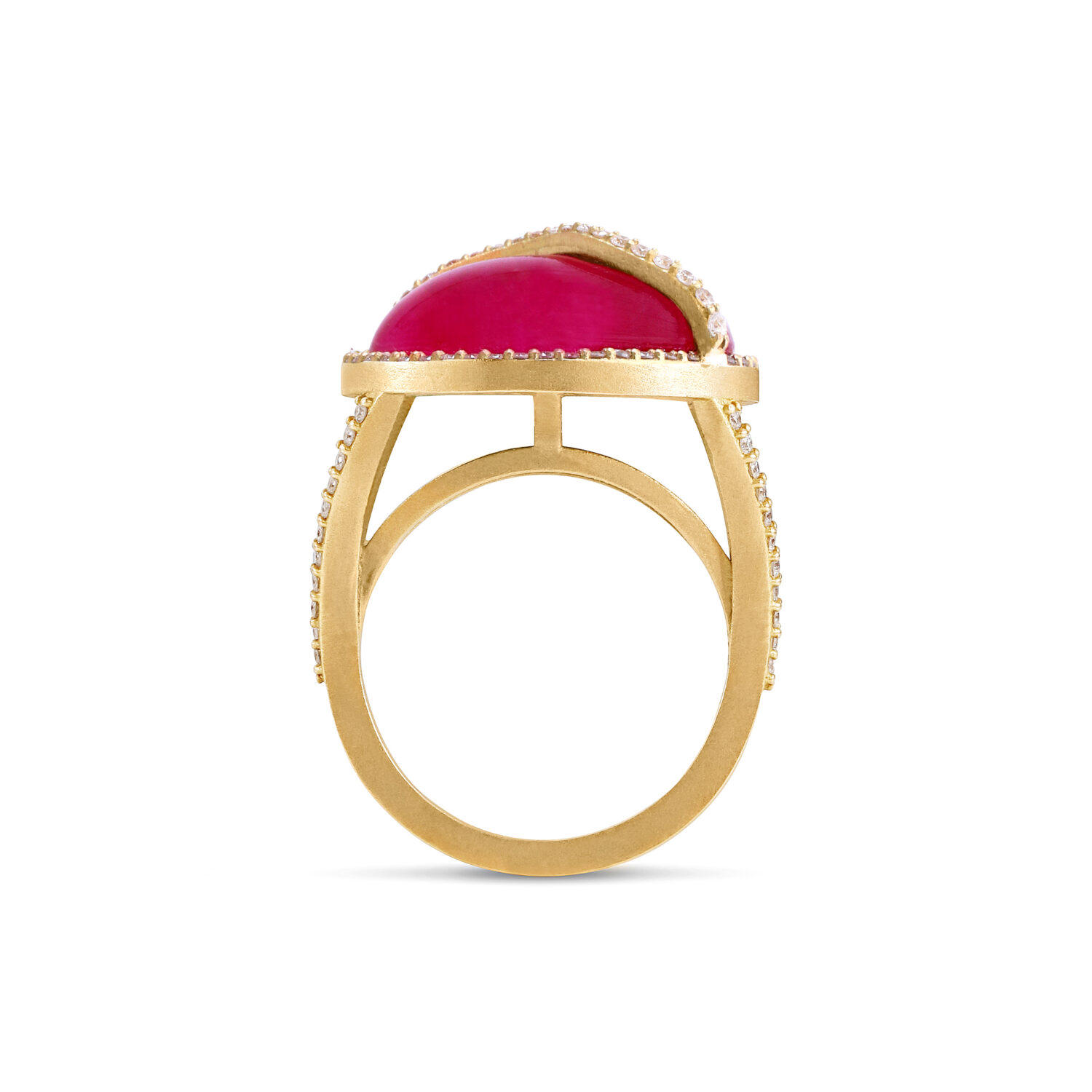 Sandy Leong Ruby Cage Ring featuring a Gemfields Mozambican ruby - Gemfields