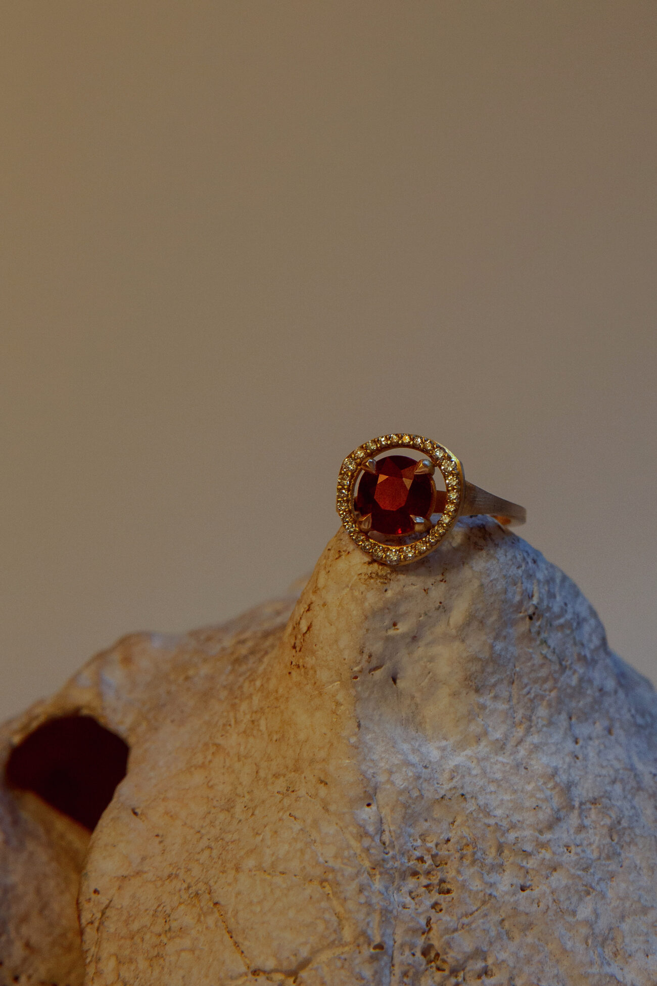 Sandy Leong Ruby Halo Ring featuring Gemfields Mozambican ruby - Gemfields