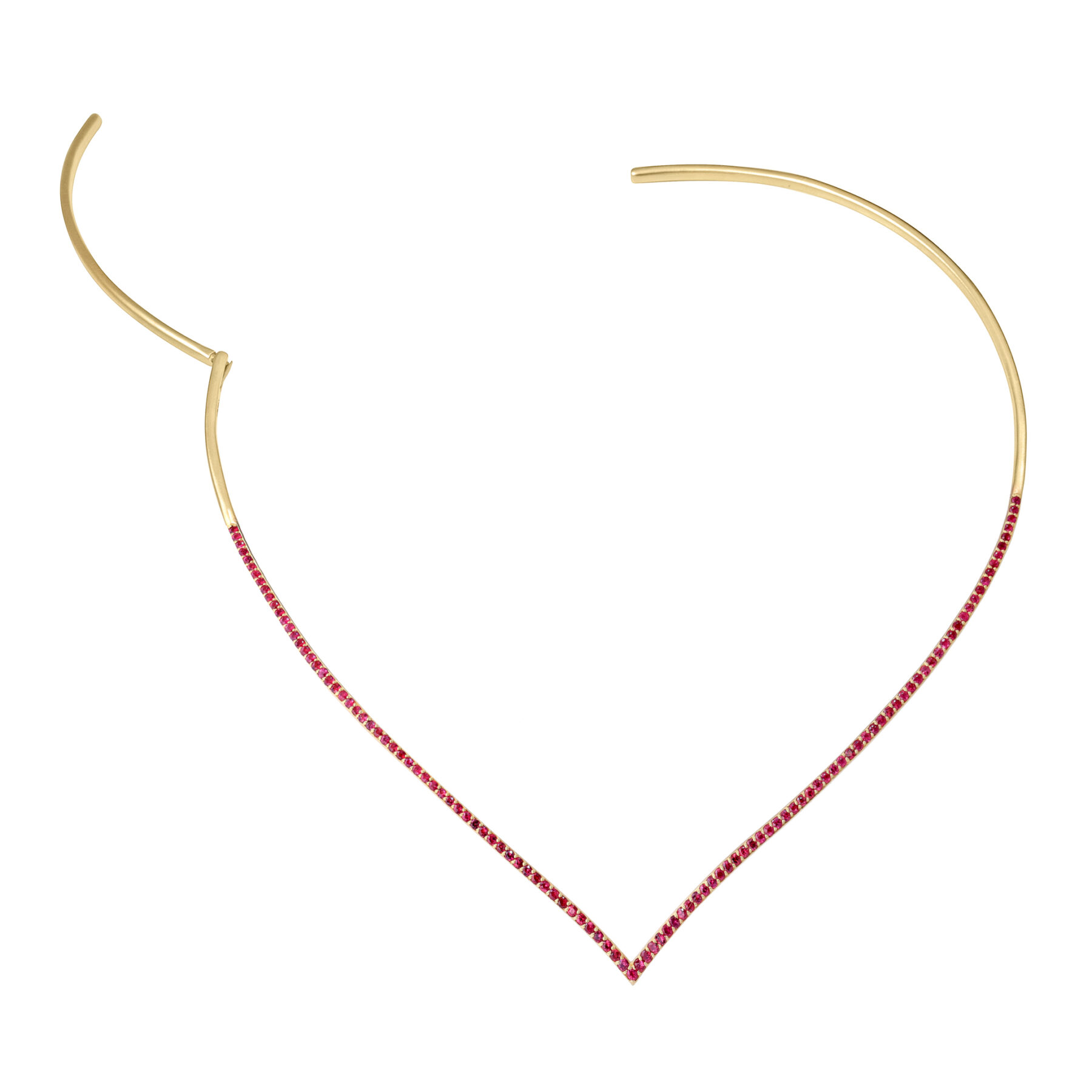 Sandy Leong Ruby Hinge Choker featuring Gemfields Mozambican rubies - Gemfields