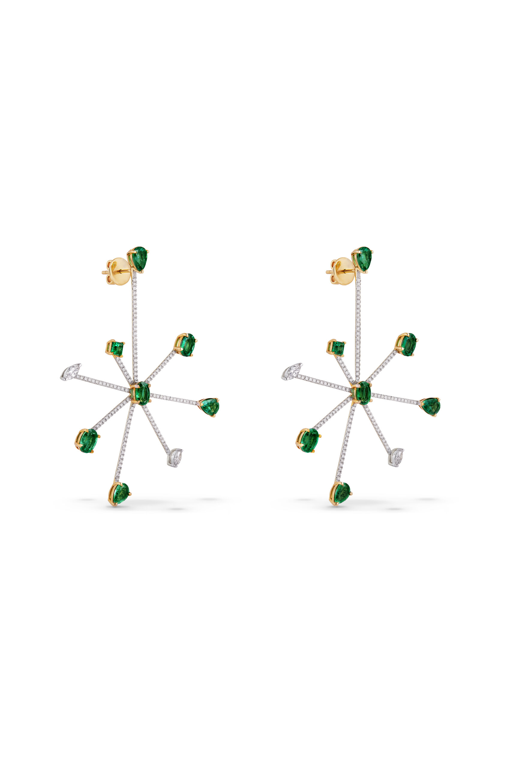 House of Meraki x Gemfields Jellyfish Emerald and Diamond Earrings ...